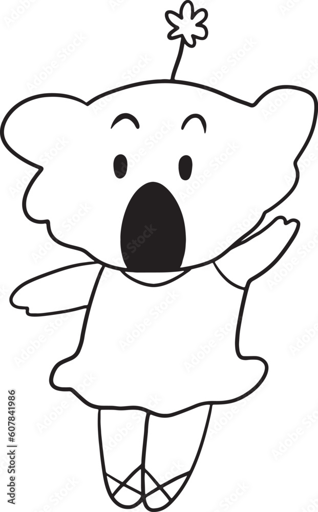 cola bear cartoon cute kawaii anime illustration clipart character ...