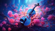 Ilustração de arte de violino rosa Foto stock gratuita - Public Domain ...