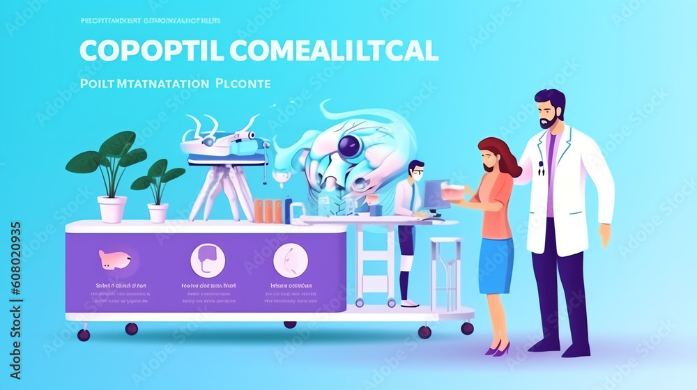 Stock-Illustration „Generative AI Vaccination for the elderly, senior ...
