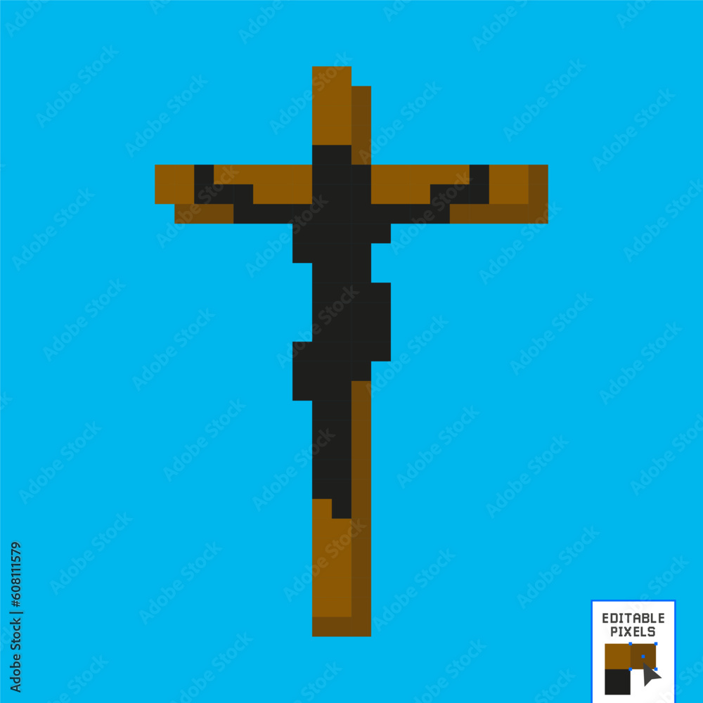 Symbol of Jesus Christ on the cross. Crucifixion. Religious image ...