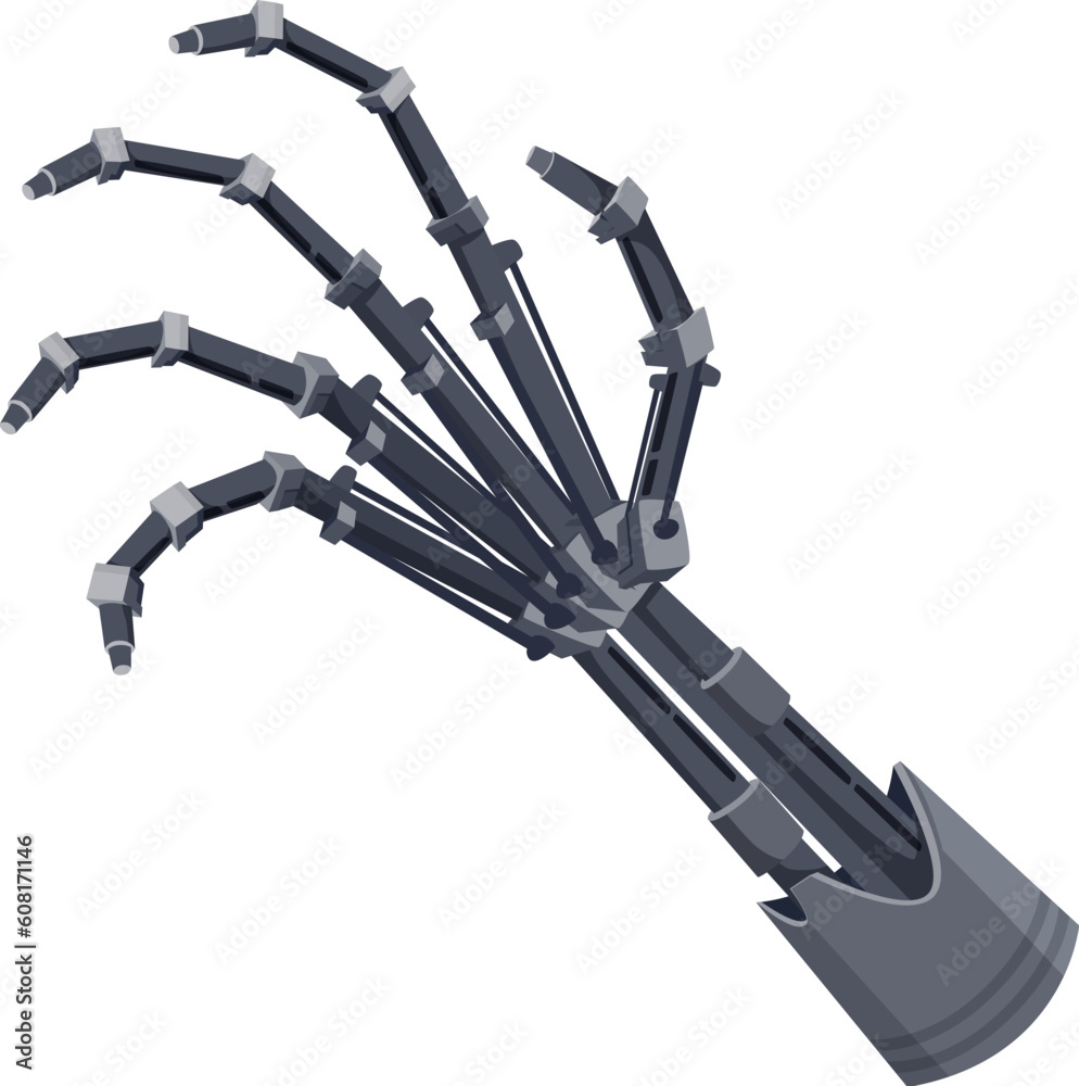 Human hand, robotic mechanical prosthesis future artificial technology ...