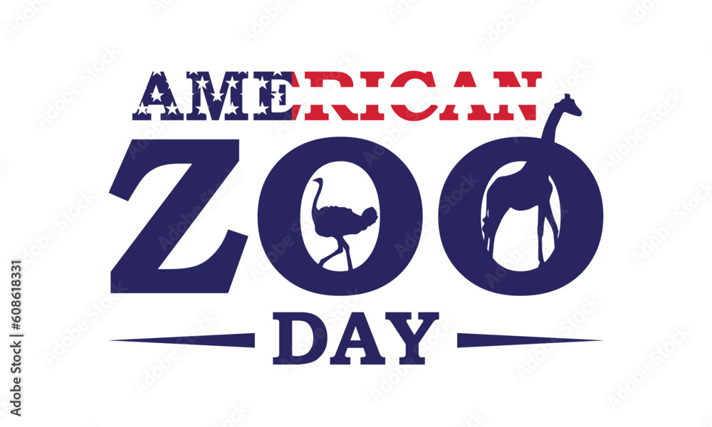 American Zoo Day jun 1, National Zoo day , Zoo day Stock Vector | Adobe ...