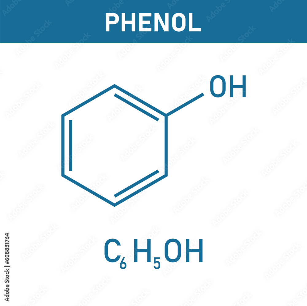 Chemical structure of Phenol (C6H5OH). Chemical resources for teachers ...