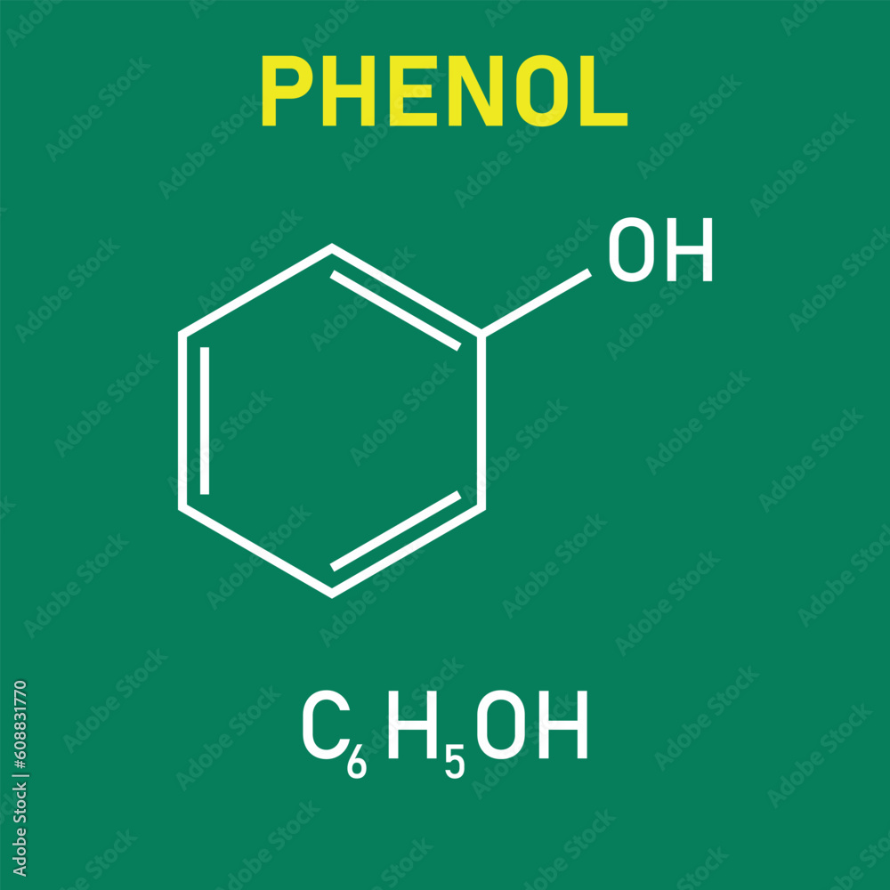 Chemical structure of Phenol (C6H5OH). Chemical resources for teachers ...