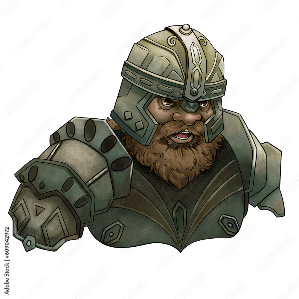 PNG transparent background fantasy character illustration. Male dwarf ...