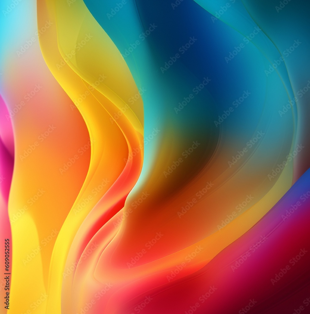 Fondo abstracto con formas sinuosas y difuminado de colores incluyendo ...