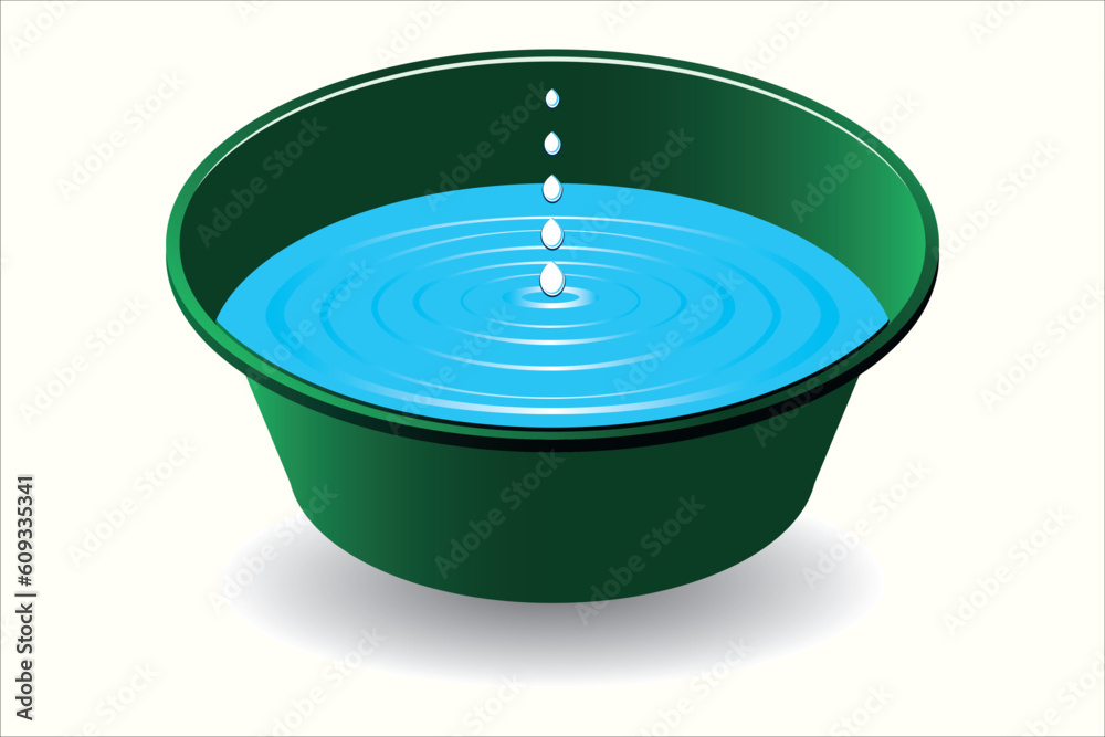 Physics wave basin. Linear and circular water waves. Direction and ...