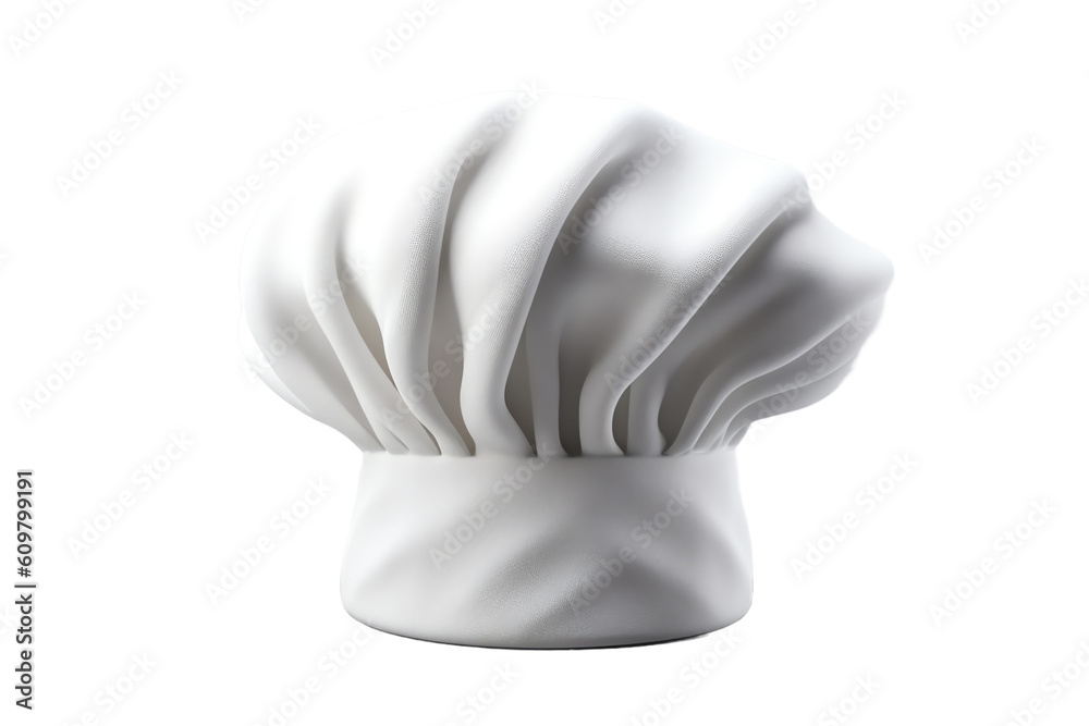 Chefs Toque white isolated background Stock Photo | Adobe Stock