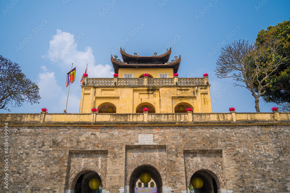 Panorama Central sector of Imperial Citadel of Thang Long,the cultural ...
