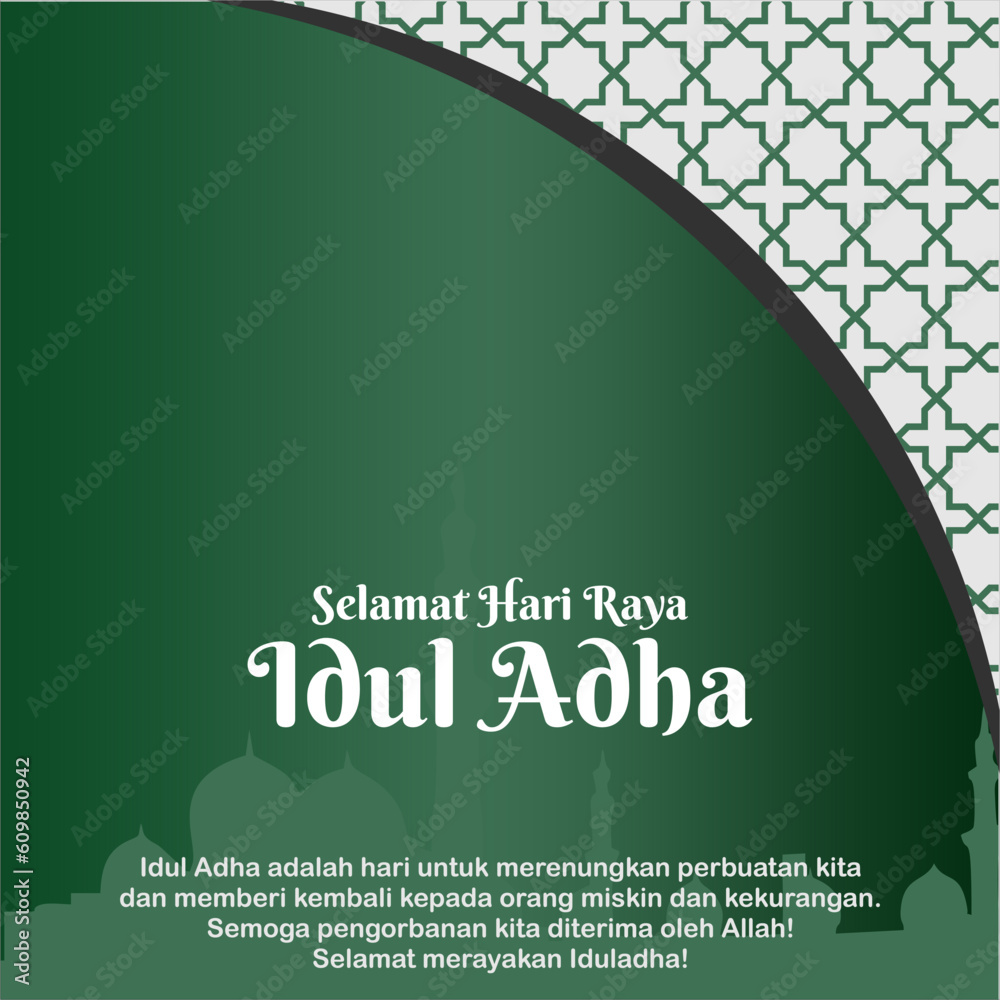 Eid al Adha greetings social media post. selamat hari raya Idul Adha ...