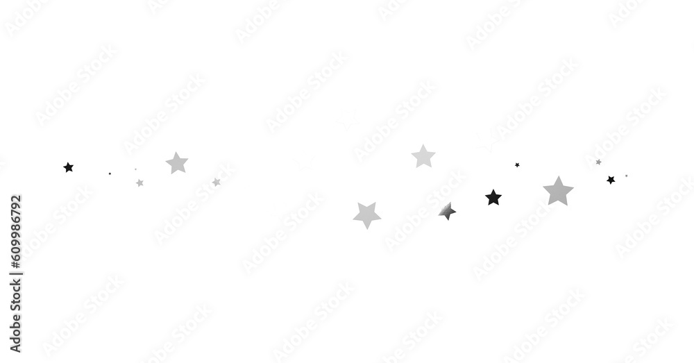 Silver stars border 3d - png transparent Stock Illustration | Adobe Stock