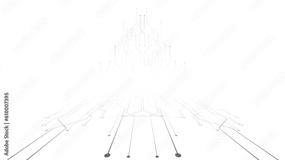 Gray and white technology background image Line design for ...
