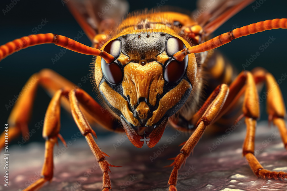 Zooming in on nature's fierce defenders, a close-up captures the ...
