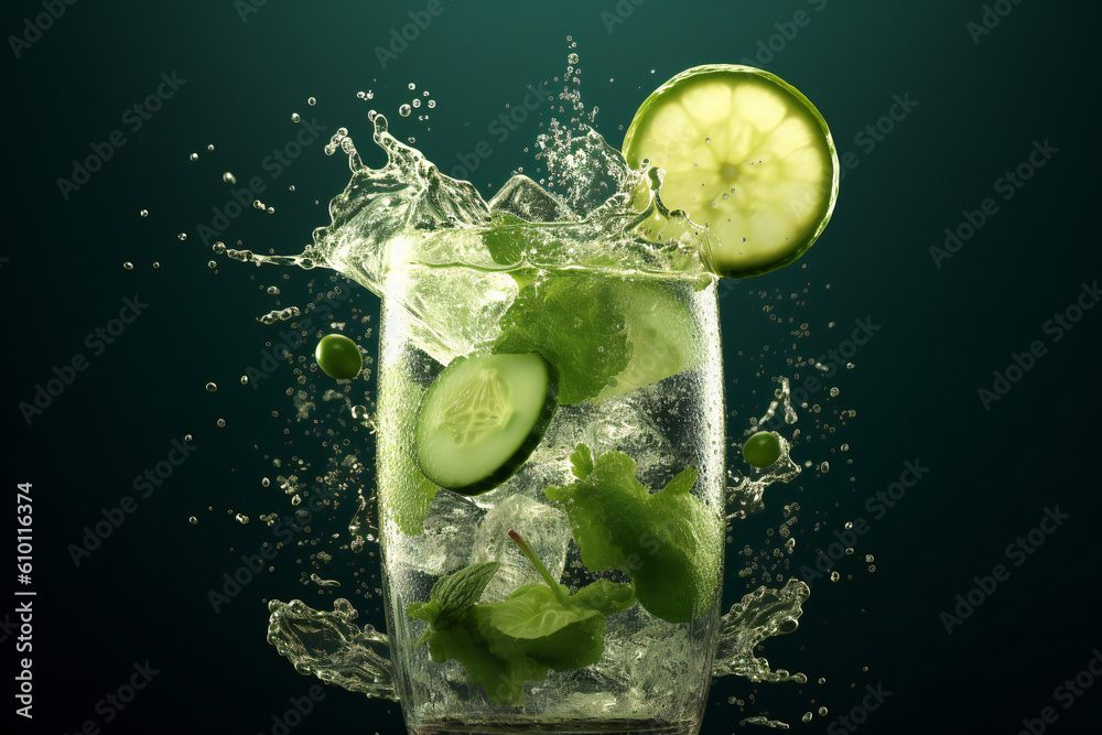 Coctail Drink of Summer Immerse Tropical Oasis, Refreshing Mocktails ...