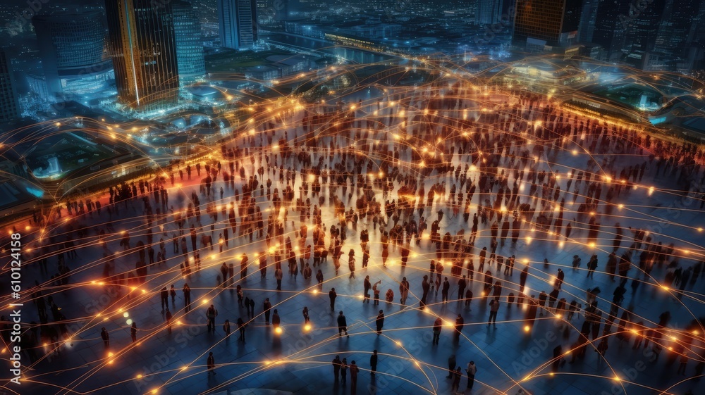 Stockillustratie Digital globalization: Pictures capture the impact of ...