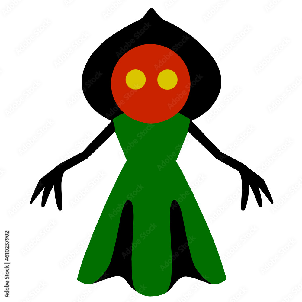 Flatwoods Monster Stock Illustration | Adobe Stock