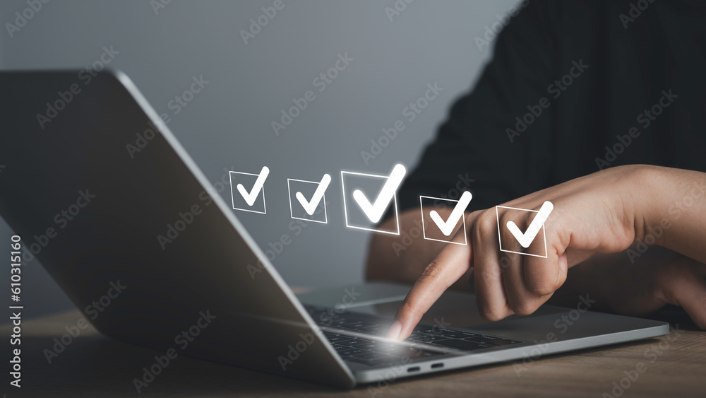 Performance checklist template for employees or check box questionnaire ...