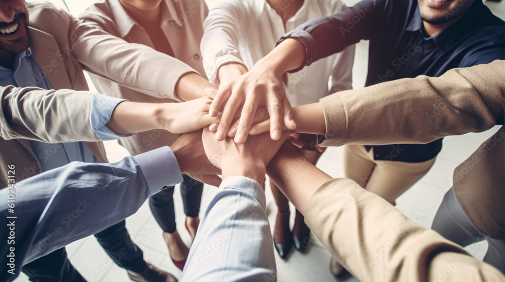 Teamwork Makes the Dream Work: An image of Diverse team members high ...