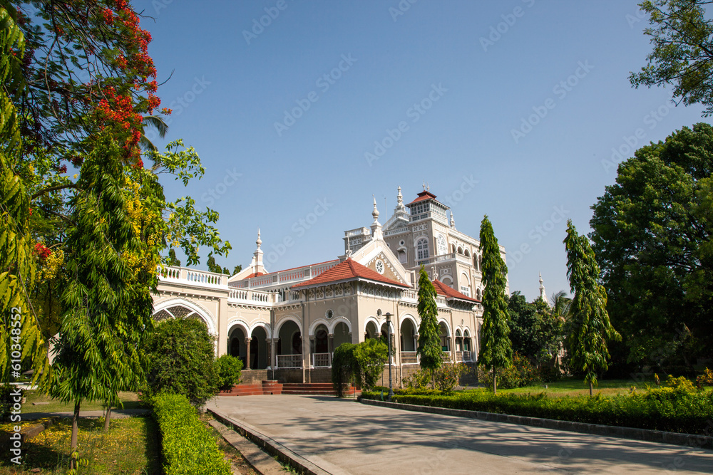 Aga Khan palace in Pune is one of the most popular tourist destinations ...