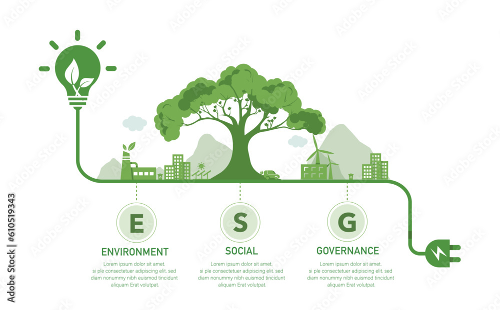 ESG concepts for the environment Social governance and sustainability ...