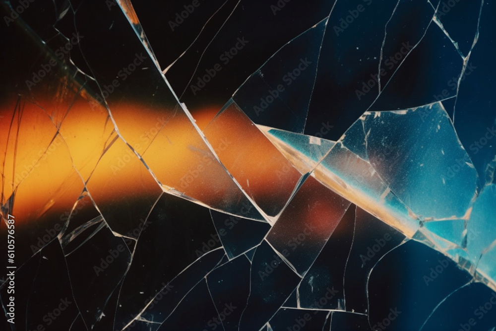 Fractured background, Blur lens flare, Dark shattered distressed dirty ...