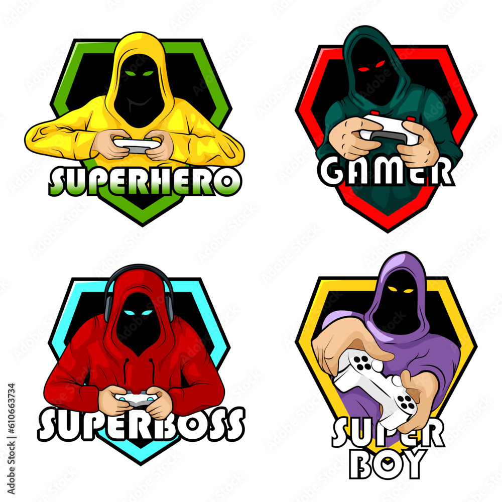 Gaming Console Esport Logo Designs. Vector sport Super logo for your t ...