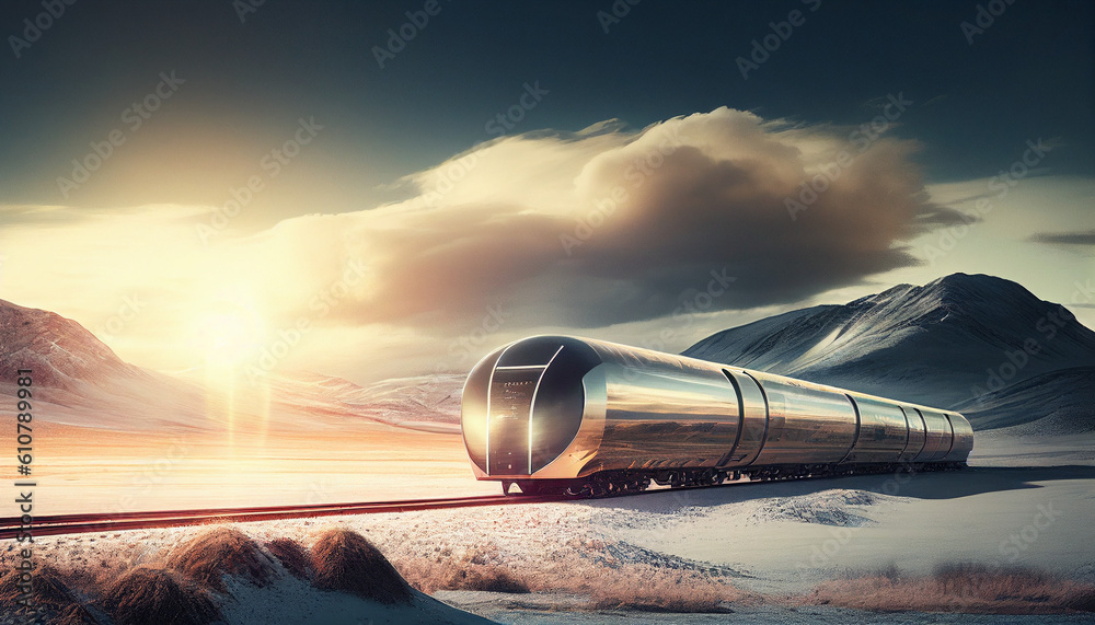 Future bullet train transportation system new mobility concept ...