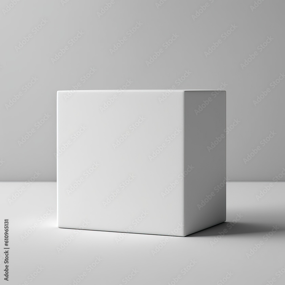 Blank White Box Product Mockup, Blank Mockup for displaying designs ...