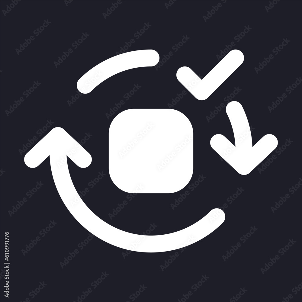 Stock-Vektorgrafik „Applying spin motion effect white pixel perfect ...