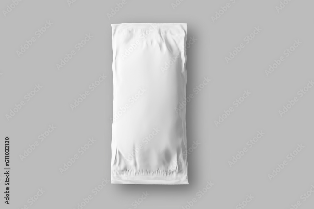 Popsicle package mockup template isolated on white background ...