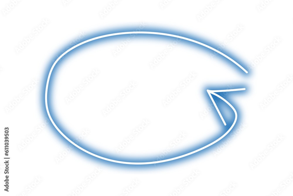 Neon blue arrow symbol png Stock Illustration | Adobe Stock