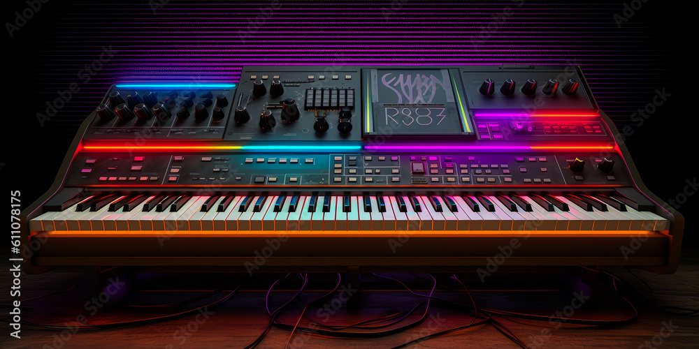 Stunning neon-colored music synthesizer ignites emotions and sets a ...