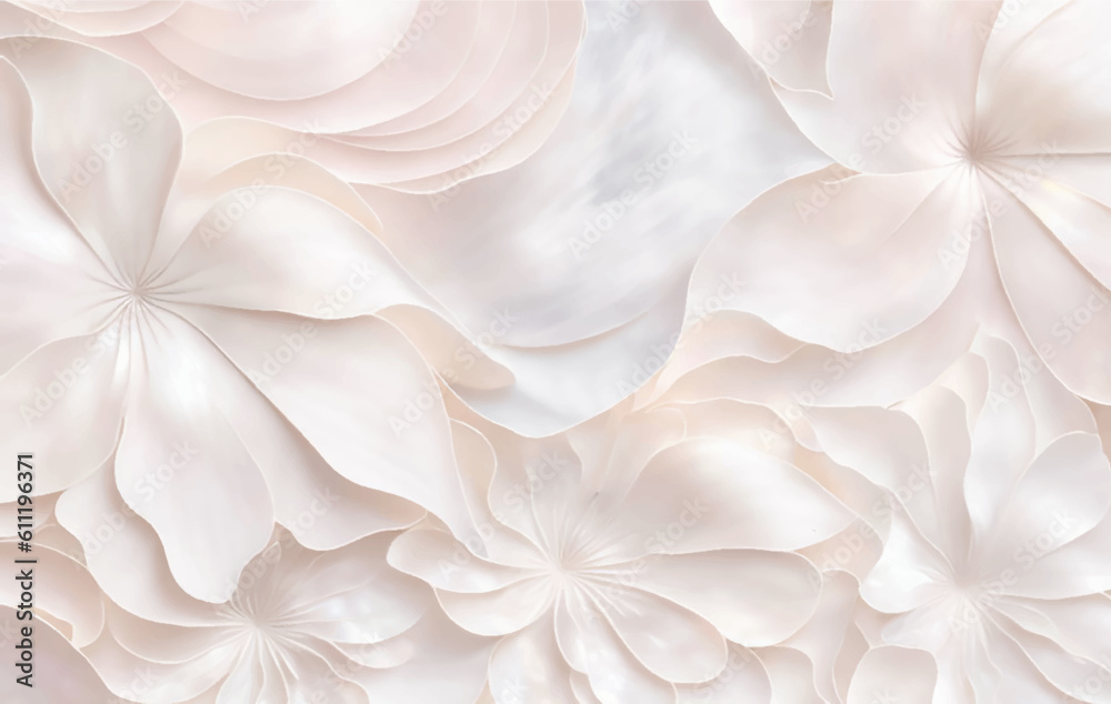 Elegant floral background with beautiful pink flower pattern, luxury ...