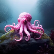 Pink Octopus Clipart Free Stock Photo - Public Domain Pictures
