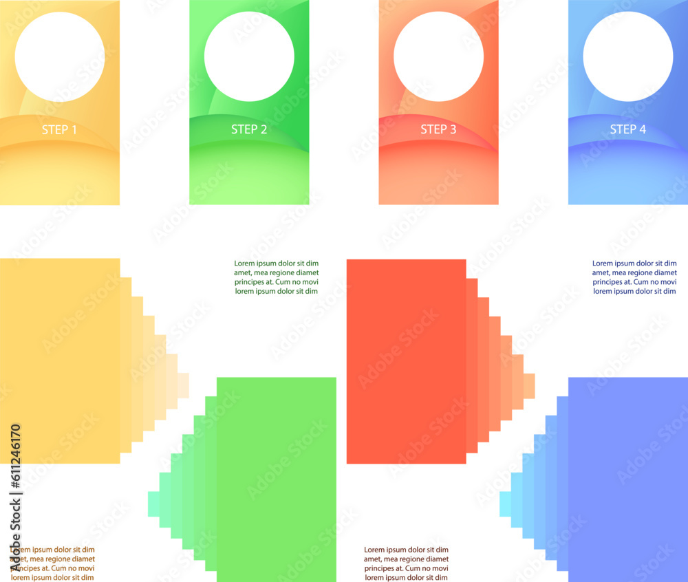 Organization infographic chart design element set. Abstract vector ...
