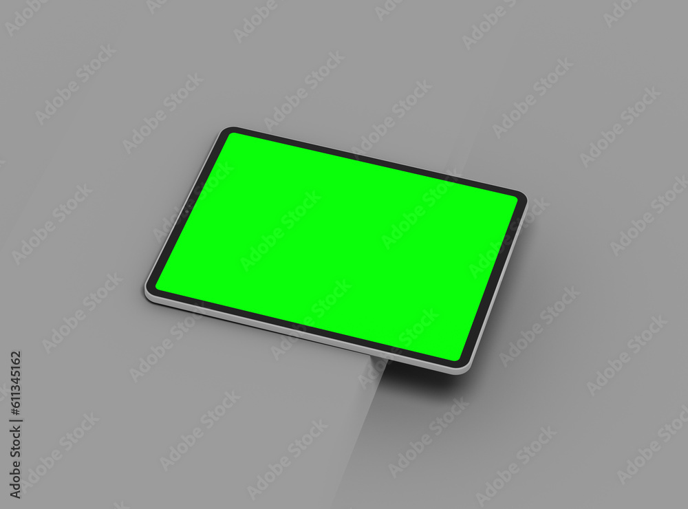 Customizable mockup of a luxury tablet with changeable screen design ...