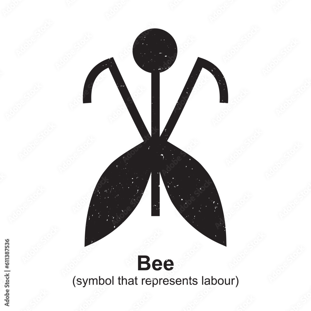 Bee (symbol that represents labour) - Berber Symbol, Amazigh Symbol ...
