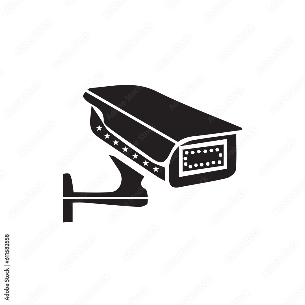 cc for isolated icons on cc tv in digital technology for safety Vector ...