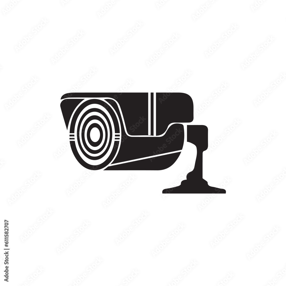 cc for isolated icons on cc tv in digital technology for safety Vector ...