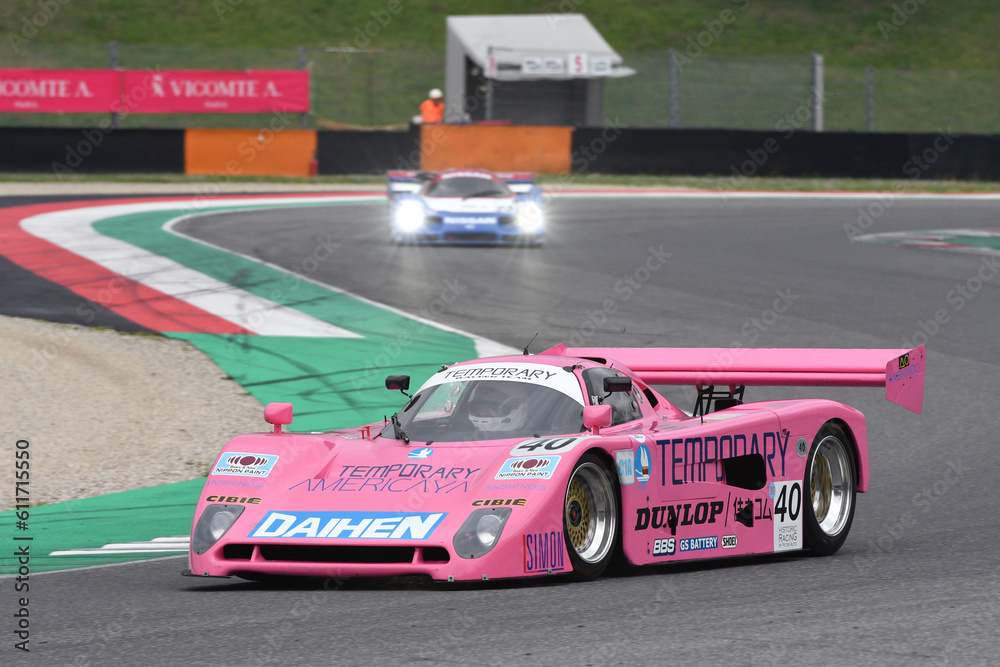 Scarperia, 2 April 2023: Spice SE90P year 1990 in action during Mugello ...