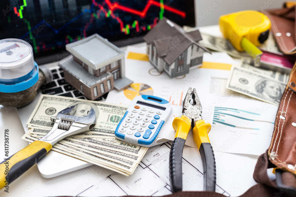 Engineering diagram blueprint paper drafting project sketch ...