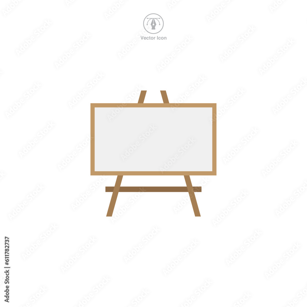 Presentation Board icon. A visually engaging vector illustration of a ...