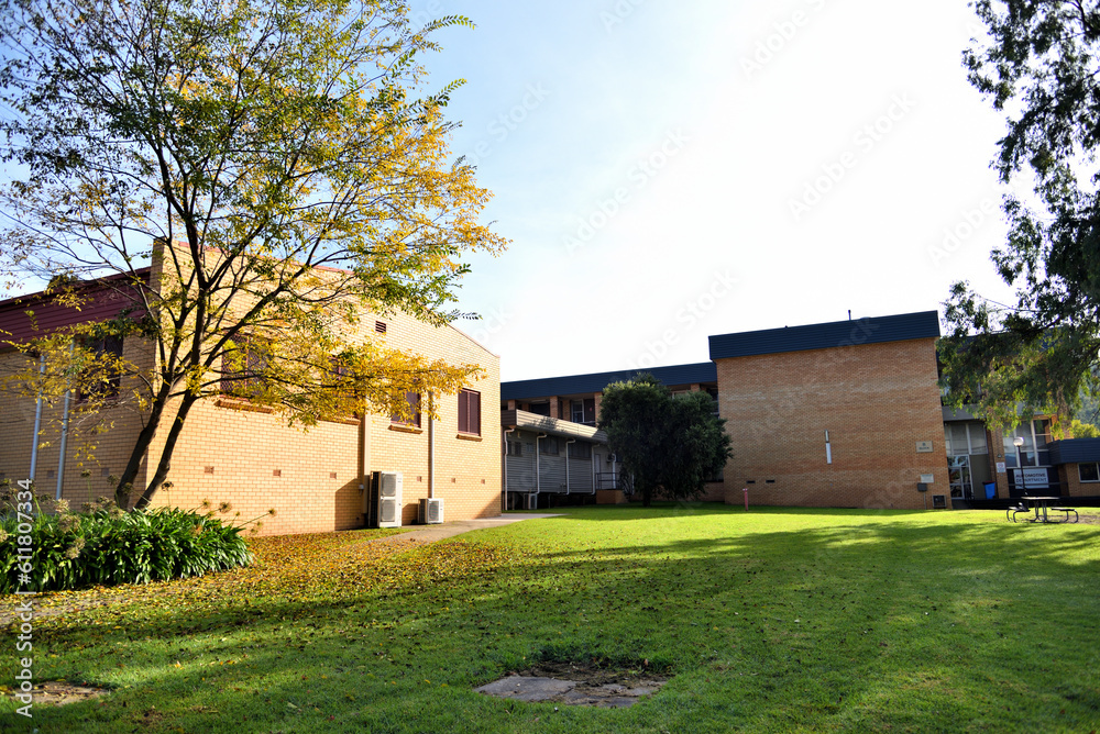 Albury, New South Wales, Australia. -11 June 2023 - The facade building ...
