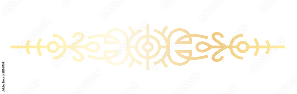 Line art luxury golden border. Abstract golden elegant text divider for ...