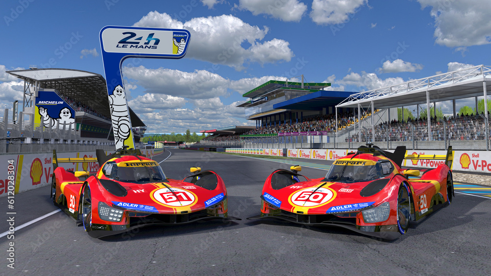 team ferrari 499p hypercar racing 100 years le mans 24 hours world ...