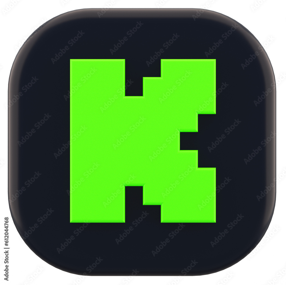Valencia, Spain - June, 2023: Kick isolated logo app icon on ...
