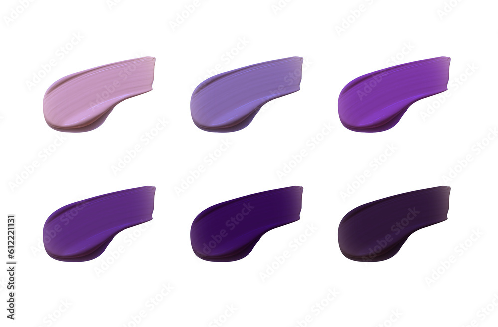 Lipstick smear smudge swatch isolated on transparent background. Cream ...