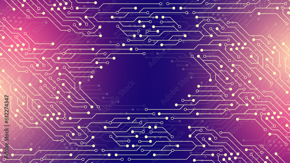 Vetor Quantum computing concept. Deep learning artificial intelligence ...