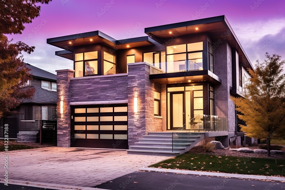 Cutting-Edge Architecture Meets Stunning Purple Siding: A Brand New ...
