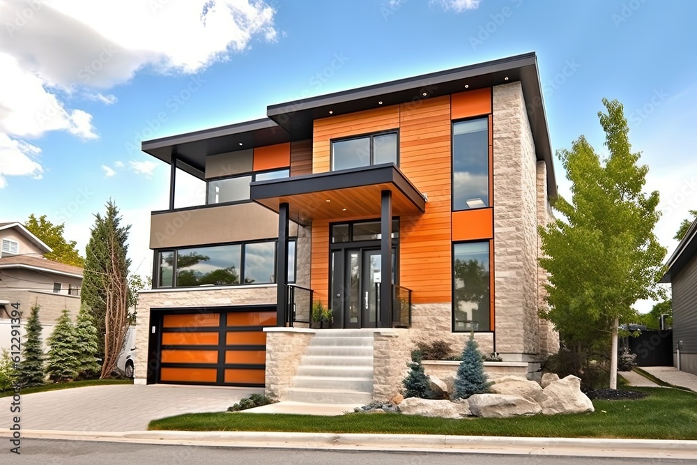 New Innovative Layout for a Striking Dwelling with Natural Stone ...